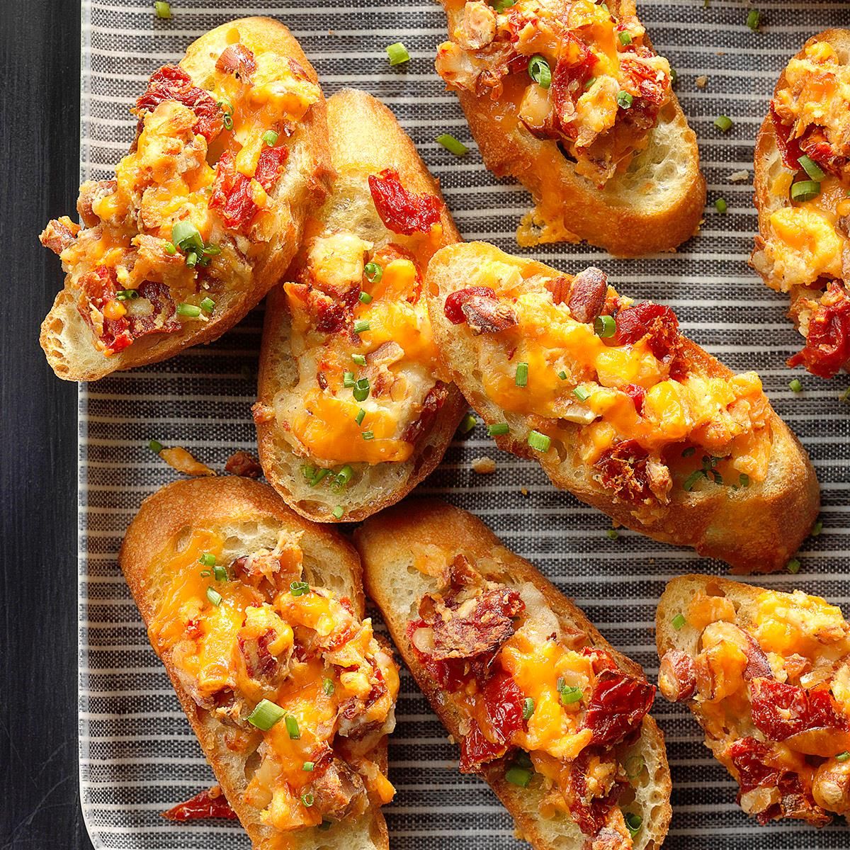 Smoked-Almond Cheese Toasts - Ermhearts