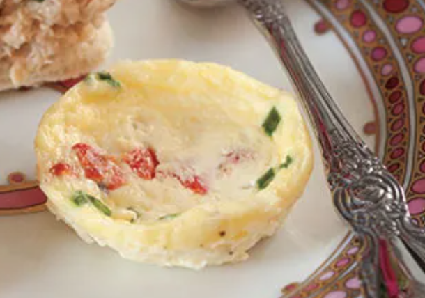 Roasted Red Pepper Crustless Quiches - Ermhearts